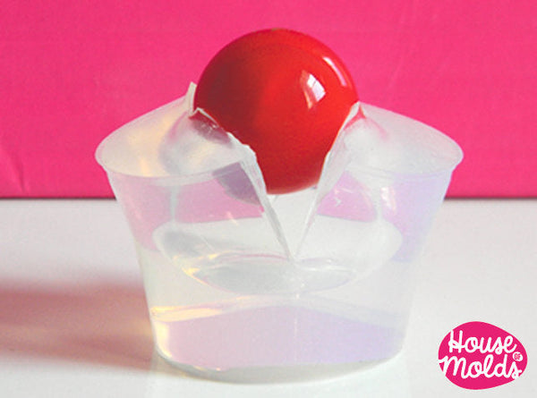 Clear Mold for Sphere 6 cm diameter ,Mold for resin Ball,House Of Mold ...