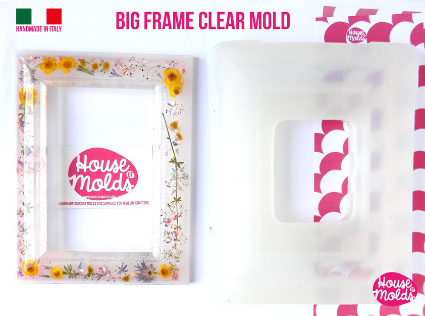 BIG Smooth Photo Frame Clear Mold - make your custom rectangular photo ...