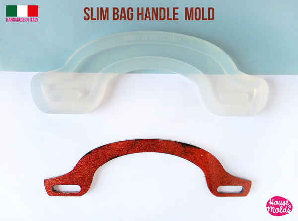 Slim Bag Handles Clear Mold , Handles measurements 19 cm x 5,5 cm -5 m ...