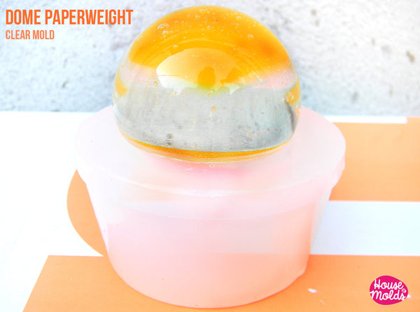 Dome Paperweight -54 mm diameter x 38 mm tall-super glossy resin repro ...