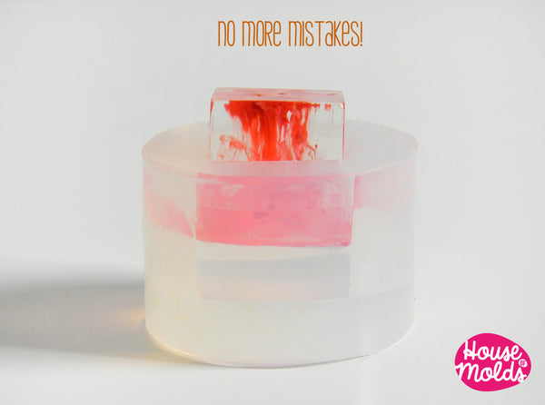 Cube Clear Mold ,Mold for 2 cm Resin Cube-House Of Molds super clear r