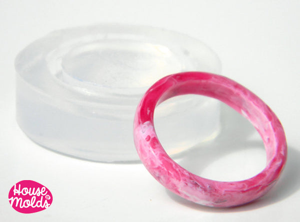 Thin Band Ring Clear Mold ,Clear Rubber mold,mold to make thin Rings ...